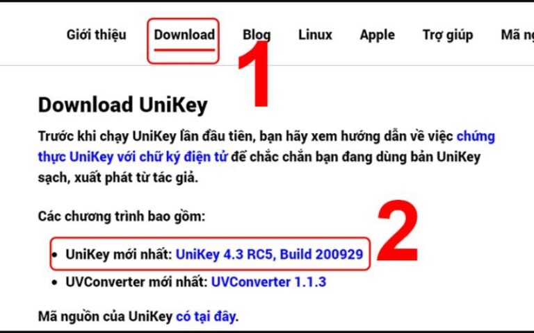 Cài UniKey trên máy tính Windows và Macbook đơn giản